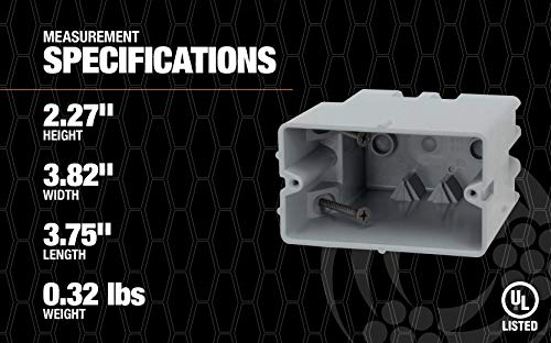 Madison Electric Products MSBHZ One Gang Horizontal Device Box with De ...