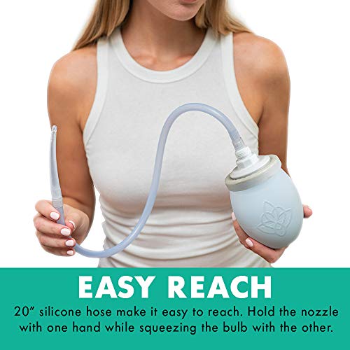 Silicone Enema Bulb Kit - Extra Large 15oz (450ml) Anal Douche for Men ...