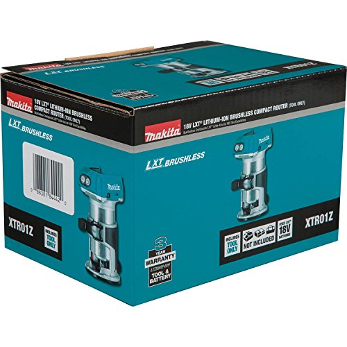 Makita XTR01Z 18V LXT Lithium-Ion Brushless Cordless Compact Router ...
