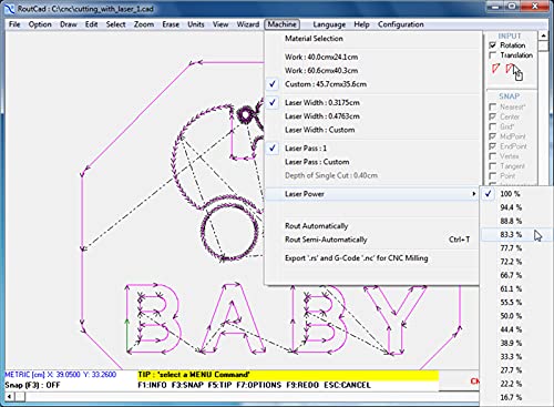 CAD CAM CNC Laser Software for GRBL, CNC 3018, Arduino CNC Shield, A49 ...