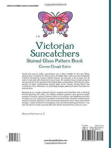 Victorian Suncatchers Stained Glass Pattern Book (Dover Stained Glass ...