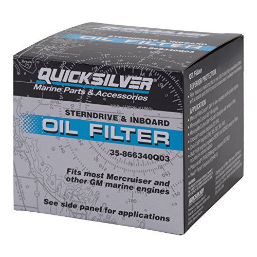 Quicksilver 866340Q03 Oil Filter - MerCruiser Stern Drive and Inboard ...